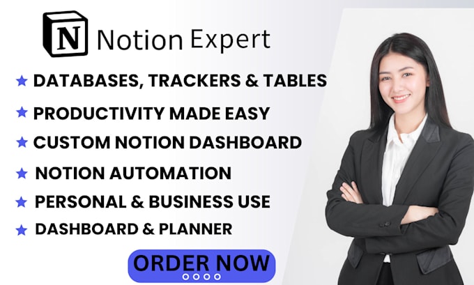 Notion template notion expert workspace notion planner custom notion dashboard by Merrygeez | Fiverr