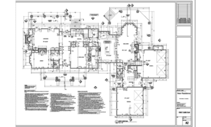 Design architectural plans and site plans with construction level ...