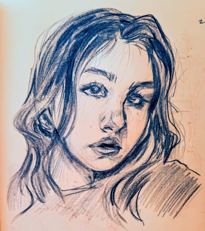 Draw you portraits in colour pencil by Kliza4 | Fiverr