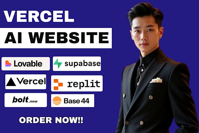 Build vercel ai website deploy vercel firebase netlify, ai saas mvp using replit by Mark_love0 ...