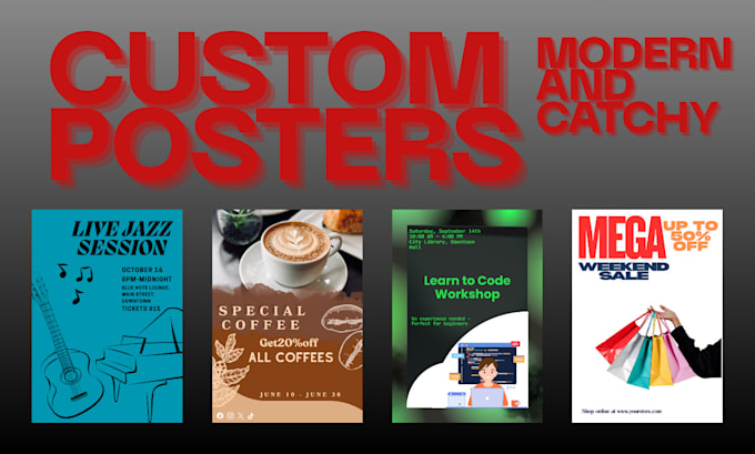 Design catchy and modern promotional or event posters by ...