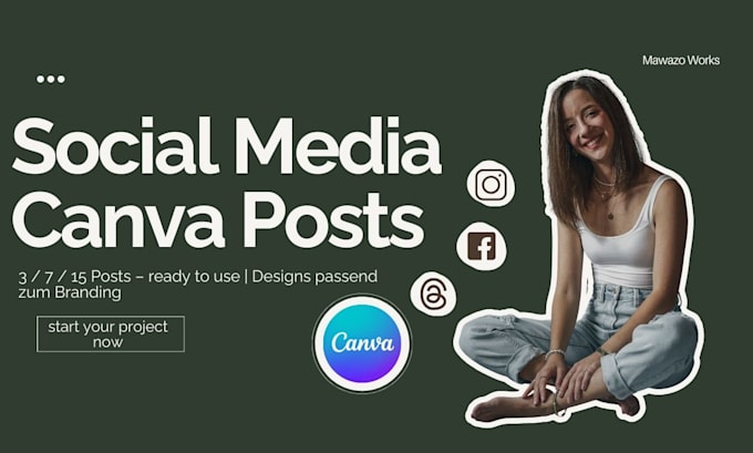Create canva social media posts and schedule them by Loreen_heinrich ...