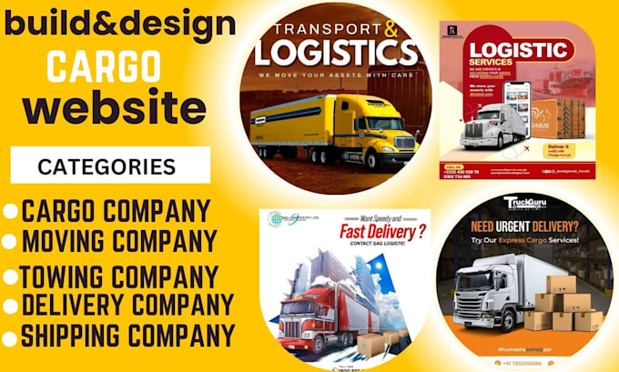 Design a professional cargo and freight forwarding website by Jordan ...