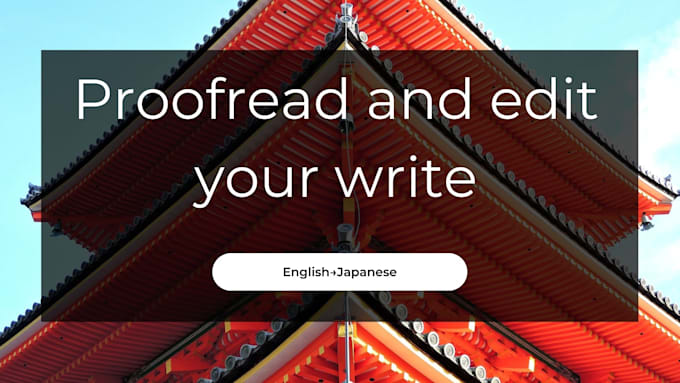 Edit and refine your japanese writing by Yuta_uchiyama | Fiverr