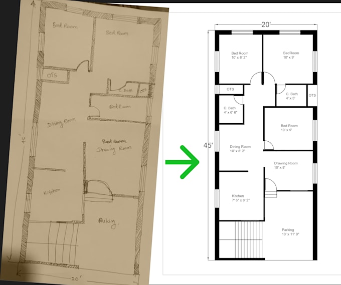 Convert your any pdf drawing or sketch to cad instantly by Autocad_sahi ...