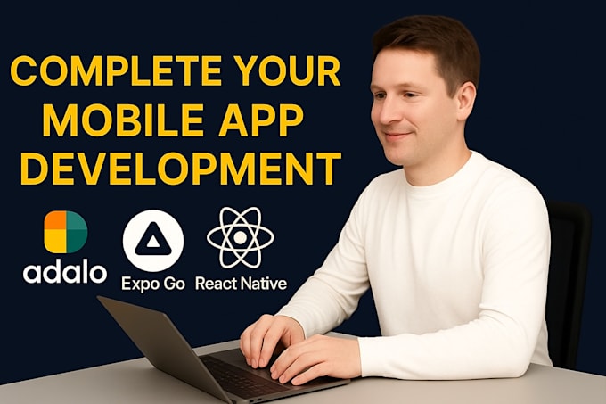 Complete your rork mobile app development, adalo, expo go, react native, flutter by Quoreeb_dev ...