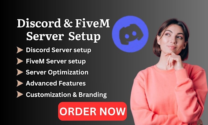 Setup fivem and discord server with customization for maximum ...