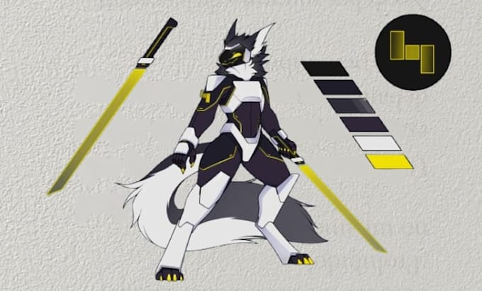 Protogen ref sheet furry ref sheet fursona ref sheet protogen pfp furry ...