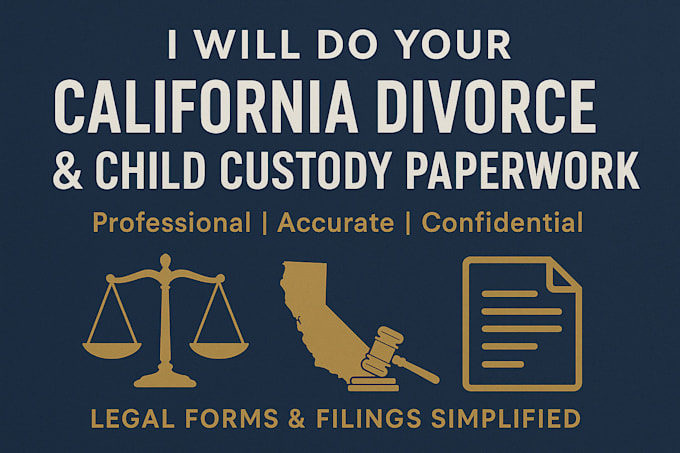 Do your california divorce, child custody paperwork by Amanda_jamess ...