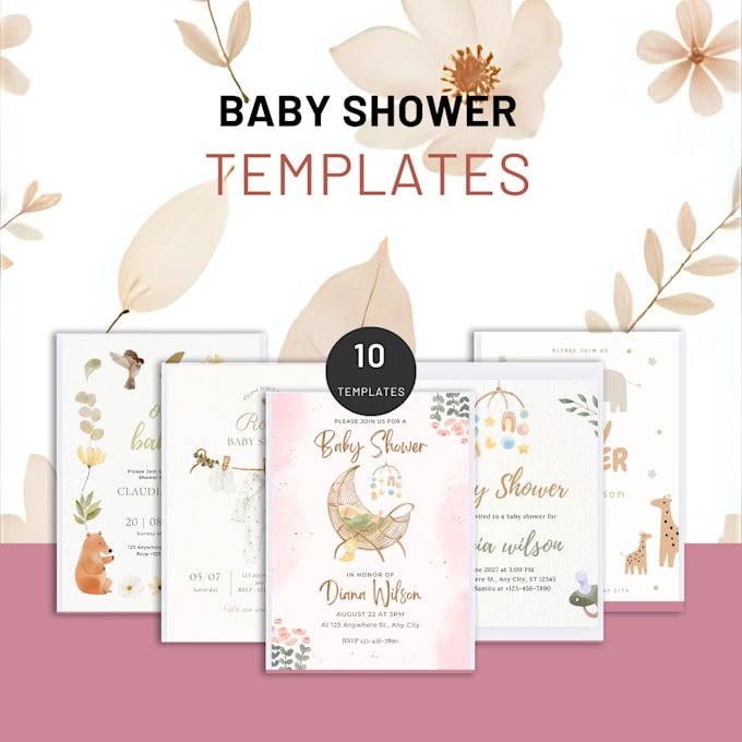 Provide 10 ready to use baby shower printable templates by Alexstoke ...