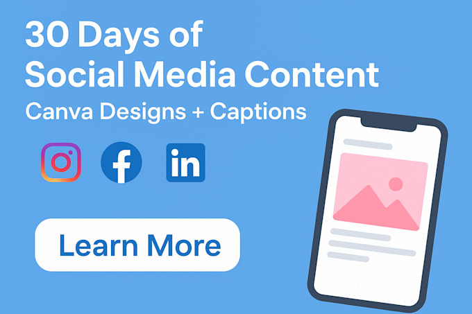 Design social media content and write captions with canva by Harvoc ...