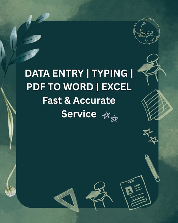 Do fast and accurate data entry, typing, and pdf to word conversion ...