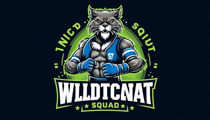 Make an amazing wildcat squad sport mascot logo design in 12 hours by ...