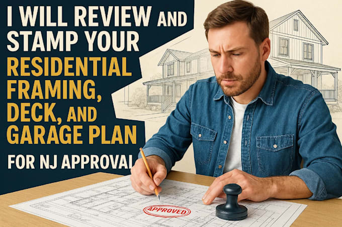 Review and stamp your residential framing, deck and garage plan for nj ...