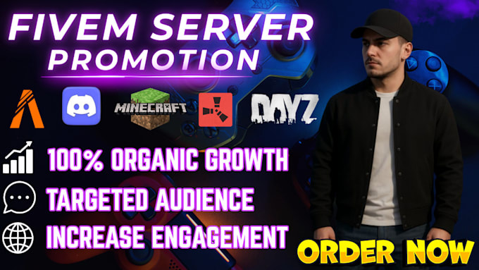 Server promotion, fivem promotion, discord growth, minecraft, rust ...