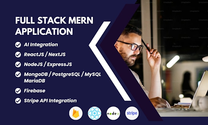 Develop custom full stack mern applications with ai integration by Orbibrain | Fiverr