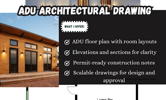Create adu architectural drawings, floor plans, elevations, and permit ...