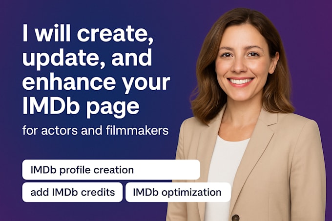 Create update and improve your imdb page for actors and filmmakers by ...
