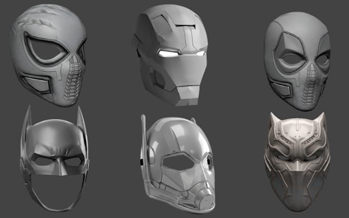 Design custom 3d cosplay mask, 3d helmet, cosplay armor 3d sword for ...