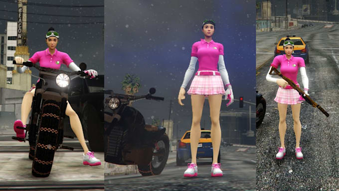 Make a gta 5 customized ped, fivem custom ped, gta 5 clothing, fivem ...