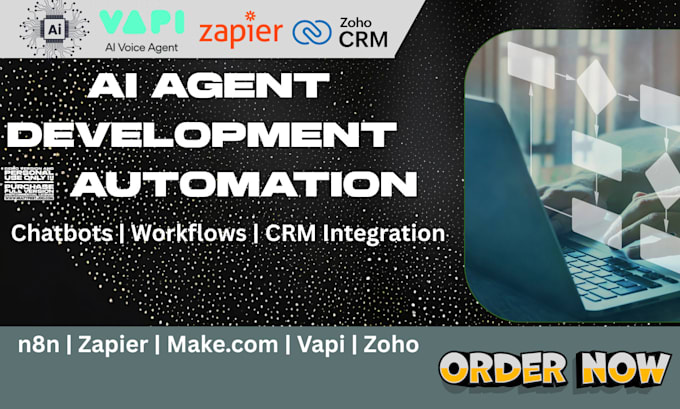 Build ai chatbot and automation workflows with n8n, zapier, make, vapi, zoho crm by Albano ...
