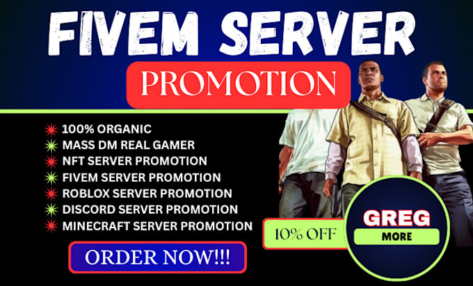 Do gaming server promotion, minecraft, fivem server, dayz, rust by ...