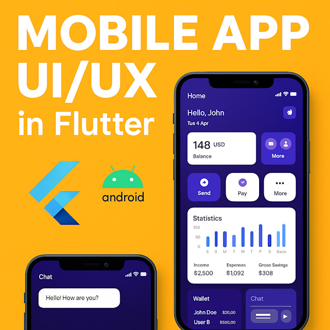 Design modern android app ui in flutter by Ibrahimkijiba | Fiverr