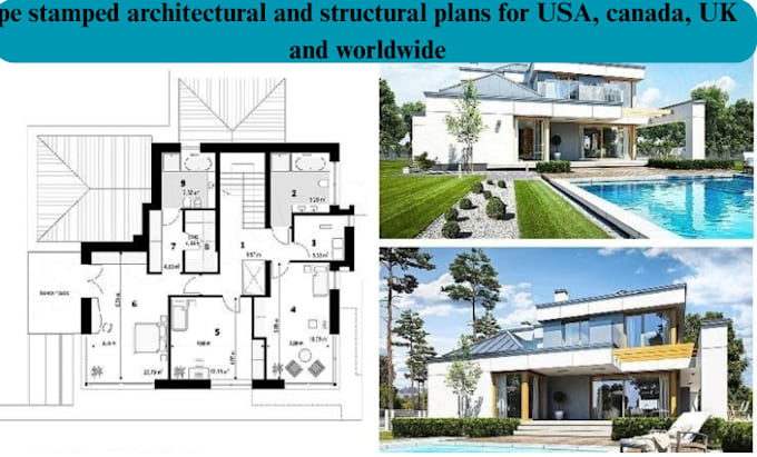 Pe stamped architectural and structural plans for usa, canada, uk and ...