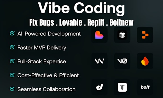Fix errors bugs vibe coded website mvp webapp lovable replit bolt new supabase by Kendricshay ...