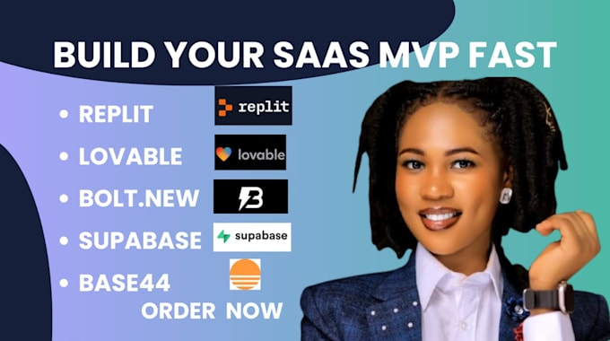 Saas mvp ai web app with replit lovable bolt new supabase lovable ai base44 by Faith_patteron ...