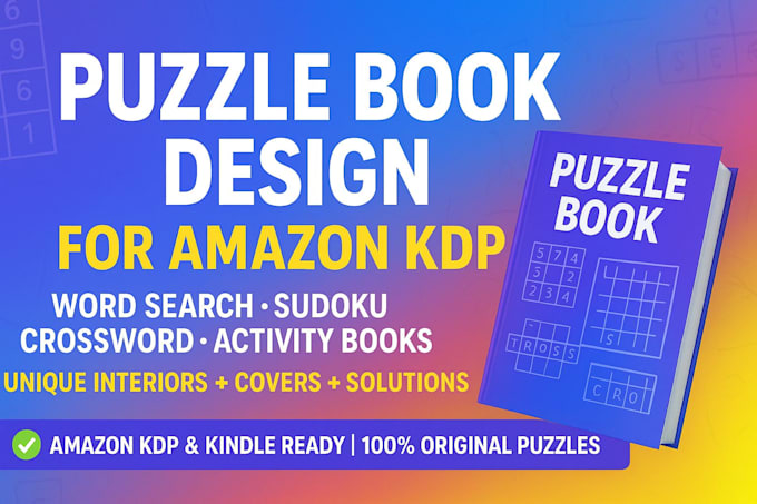 Create puzzle book, word search, sudoku for amazon kdp by Segz_m001 ...