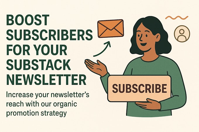 Organic substack promotion,boost subscribers, substack newsletter by Petrous_cephas | Fiverr