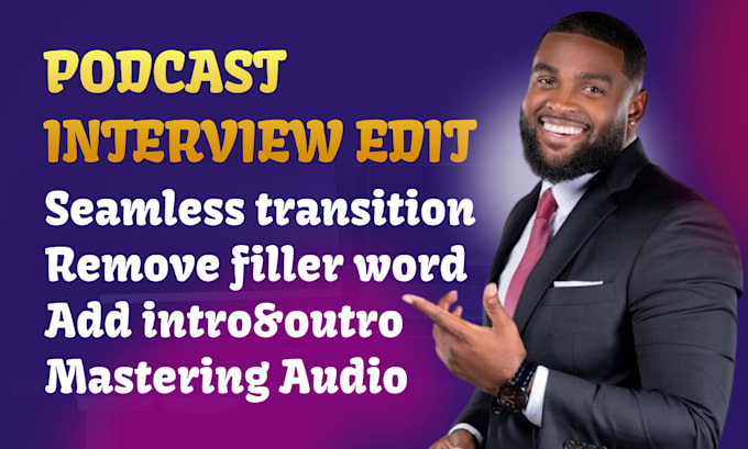 Do professional podcast interview and audio editing by Yekeensodeeq1 ...