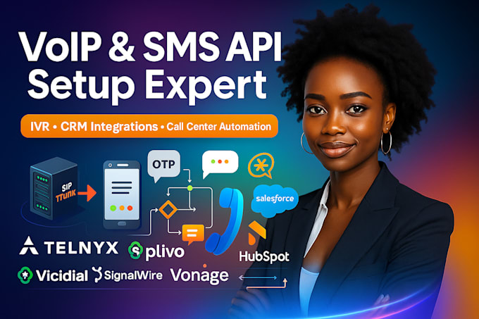 Set up telnyx, twilio, plivo, signalwire sip trunking, sms api, call automation by Johhnymatthew ...