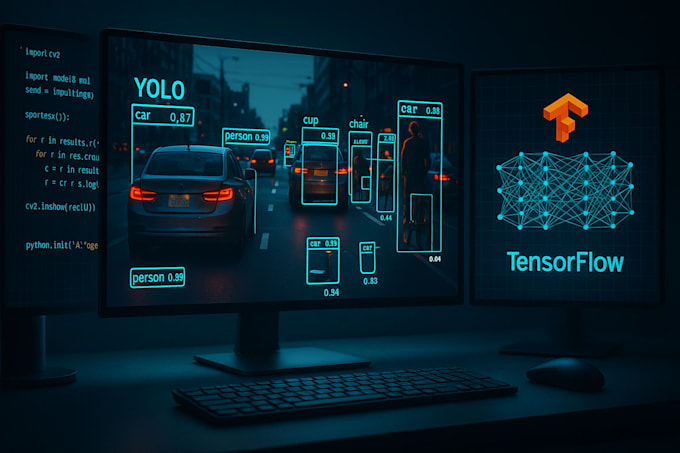 Do computer vision deep learning machine learning using yolo cnn opencv python by Okinini | Fiverr