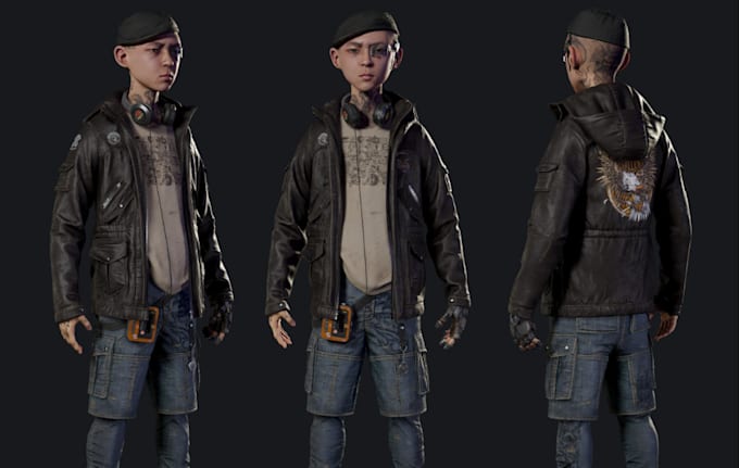 Create stylized disney charracter for animation,facial rig,game ...