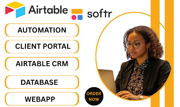 Build your airtable database set up automation and create a softr client portal by Torpeh001 ...