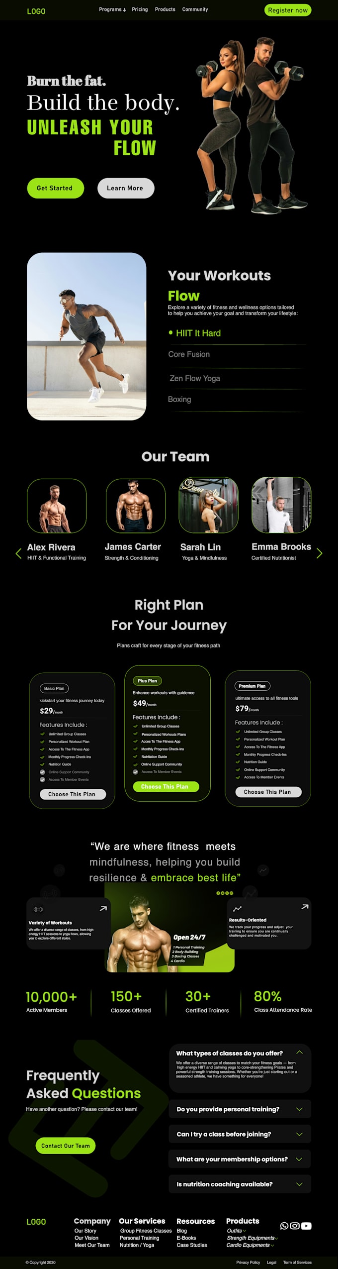 Create a responsive landing page using figma html css js by Aneebmuhammad | Fiverr
