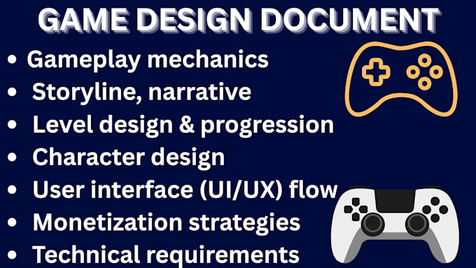 Write game design document, game writing, game designer for game development by Game_mastery ...