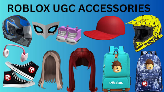Make your roblox ugc accessories, roblox map, hair, weapons, layered ...