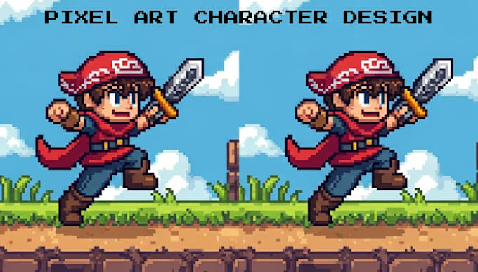Créer un design de personnage en pixel art pour un jeu pixel nsfw pour ...