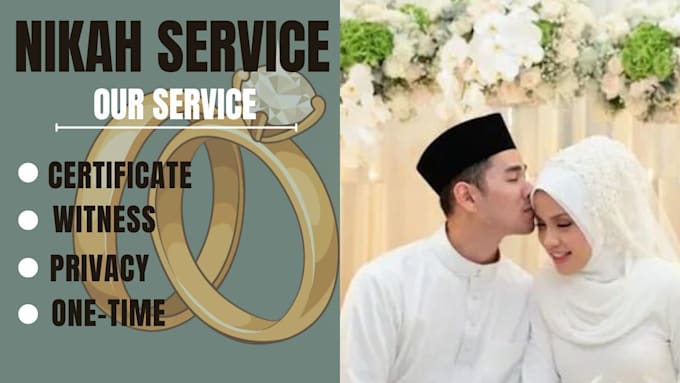 Conduct and guide through online nikah ceremony by Imamrasheed | Fiverr