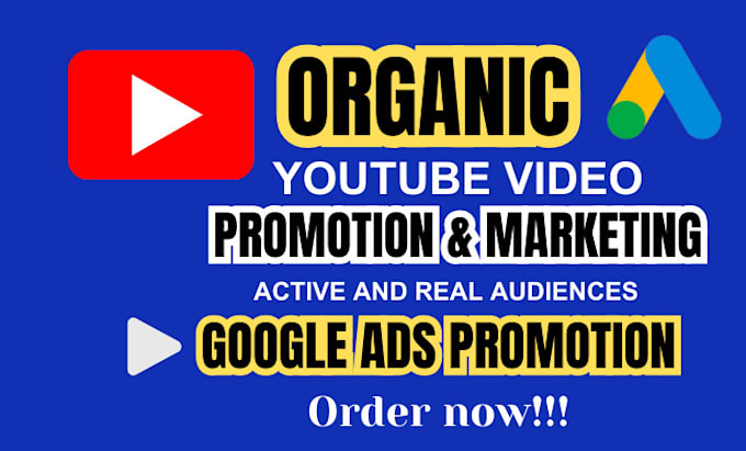 Do organic youtube video promotion with channel growth through google ...