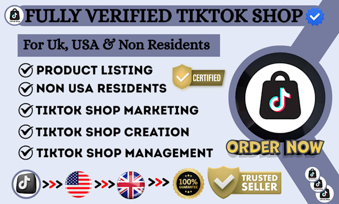Create and verify tiktok shop for usa, uk, and non resident sellers by ...