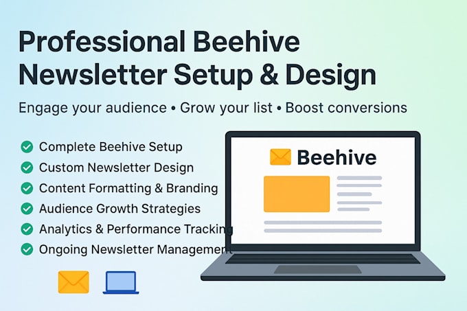 Create beehive newsletter design beehive landing page beehive email ...