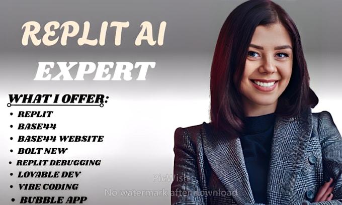 Build replit, replit debugging,base44 website,base44 and bolt new by Opemi_tem | Fiverr