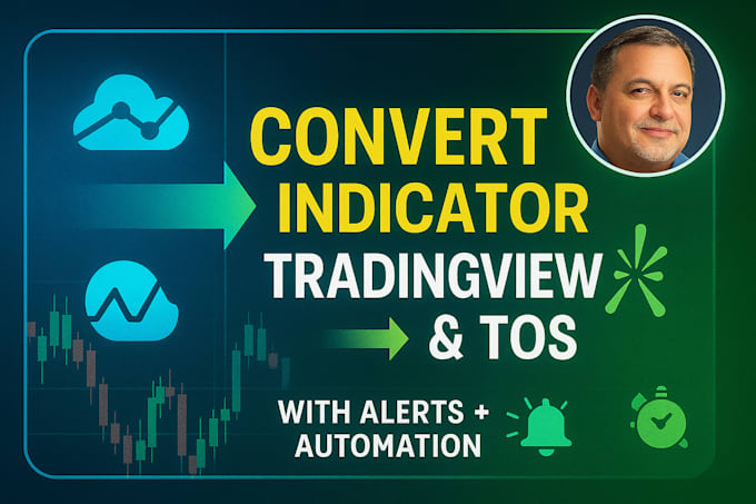 Convert your indicator to tradingview or thinkorswim with alert automation by Mihaicodefx | Fiverr