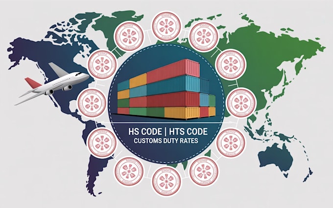 Provide hs code, hts code, and customs duty rates for import export by ...