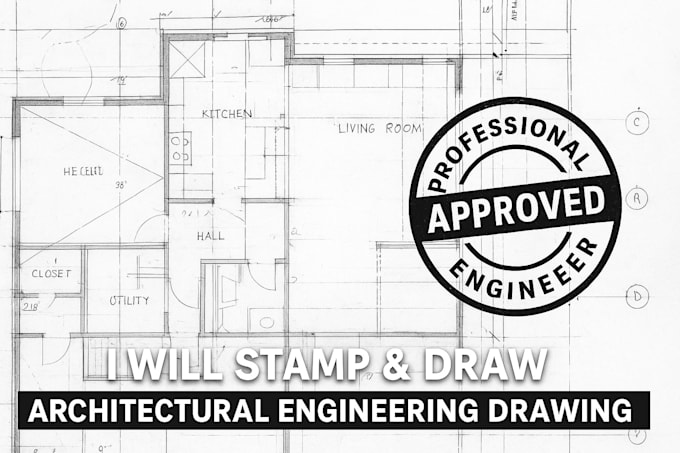 Stamp draw architectural engineering drawing architectural stamp mep ...