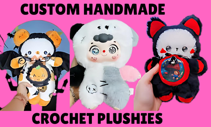 Create custom plush, soft cuddly dolls toy concept art , soft handmade ...